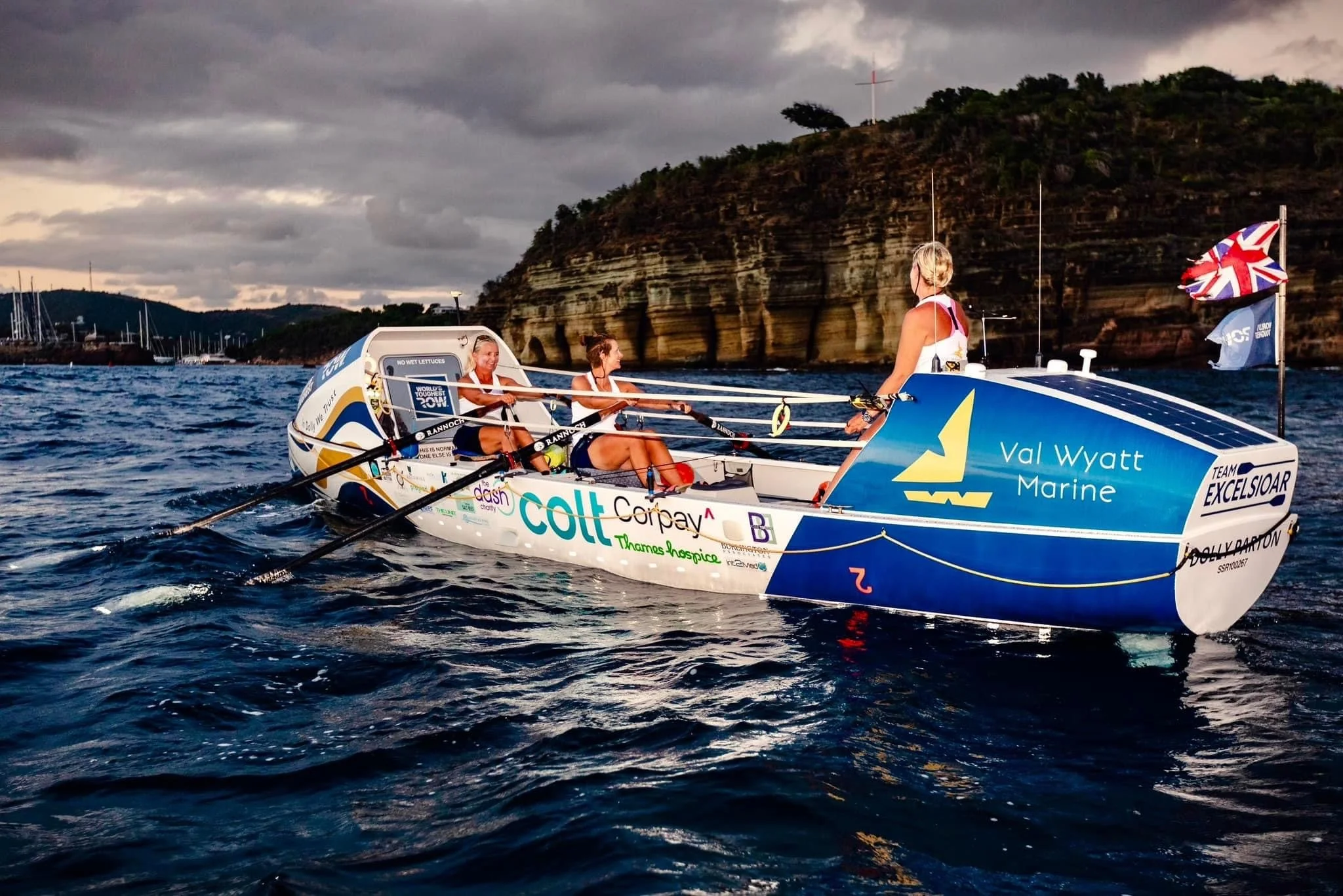 Team Excelsioar complete Atlantic Row with 'flare' - Val Wyatt